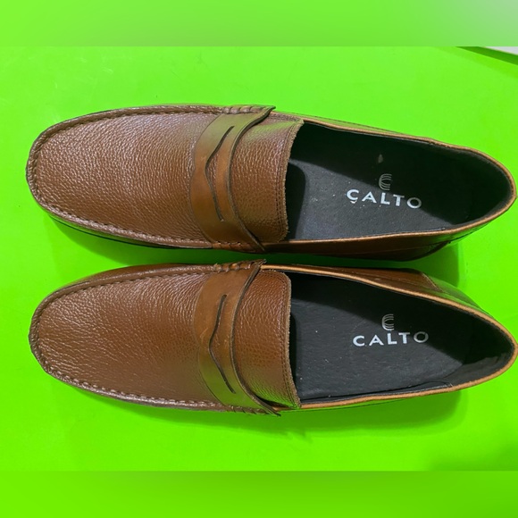 Calto | Shoes | Calto Mens Brown Comfort Lifted Loafer Us 9 | Poshmark